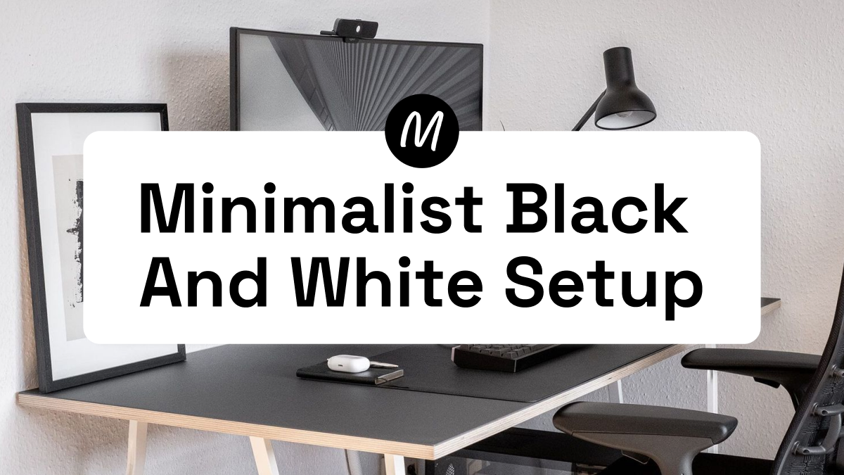 Minimalist Monochrome Desk Setup by Marc in Germany