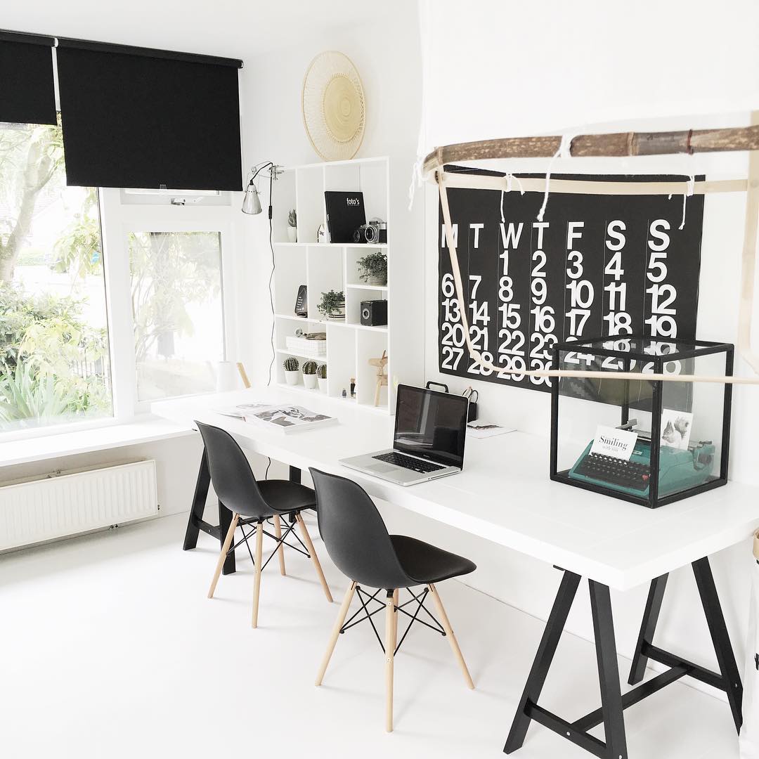 45+ Real Shared Home Office Setups (Both Smart and Stylish)