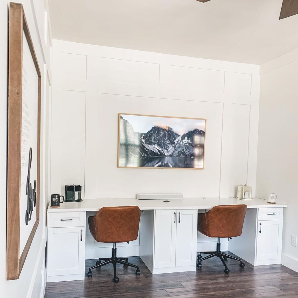 45+ Real Shared Home Office Setups (Both Smart and Stylish)