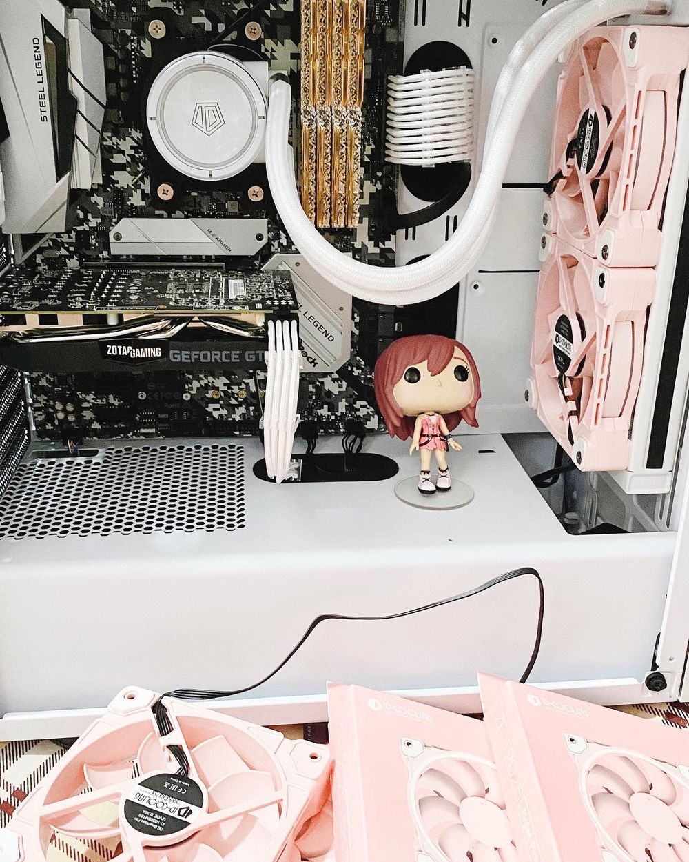 Chic Pink Desk Setup