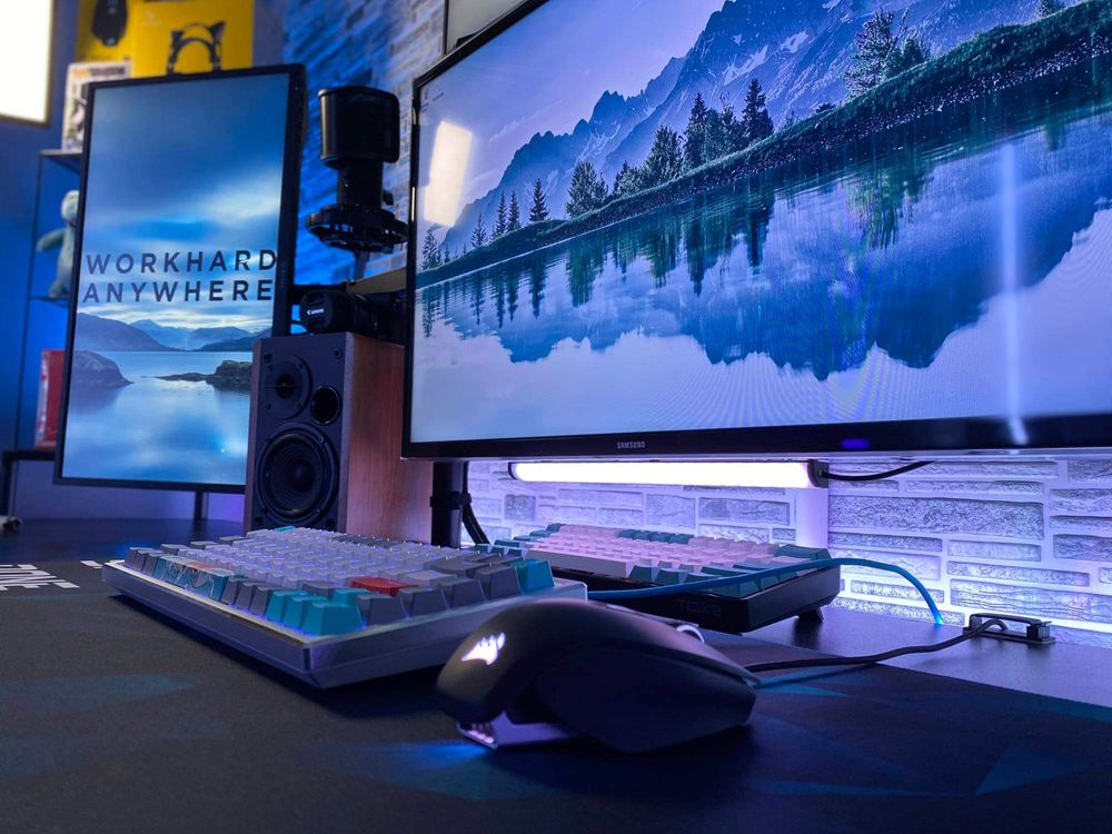 Twitch Streaming Desk Setup by DarkMatrixZero