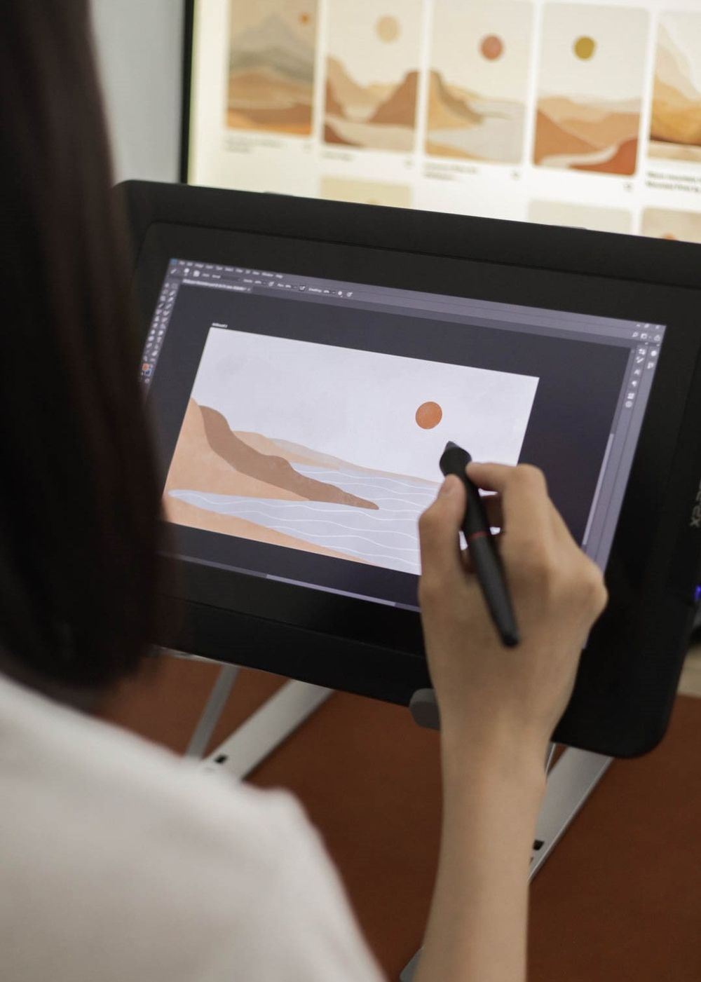 Floor Chair & Desk Setup for Two by Thoughtworthy Co