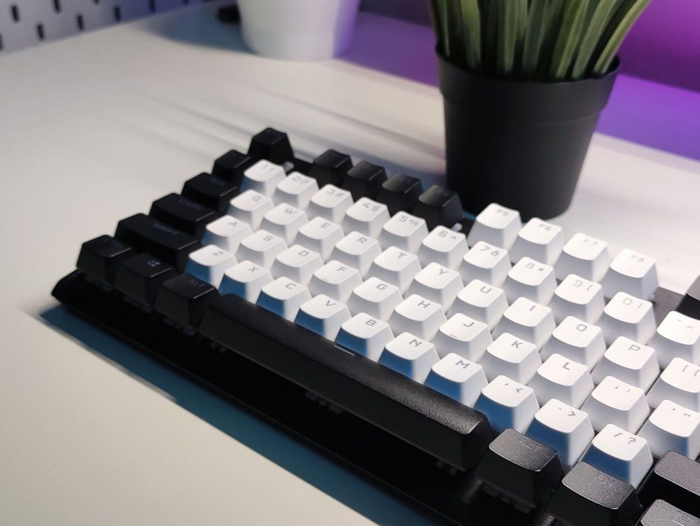 Monochrome Custom PC Desk Setup