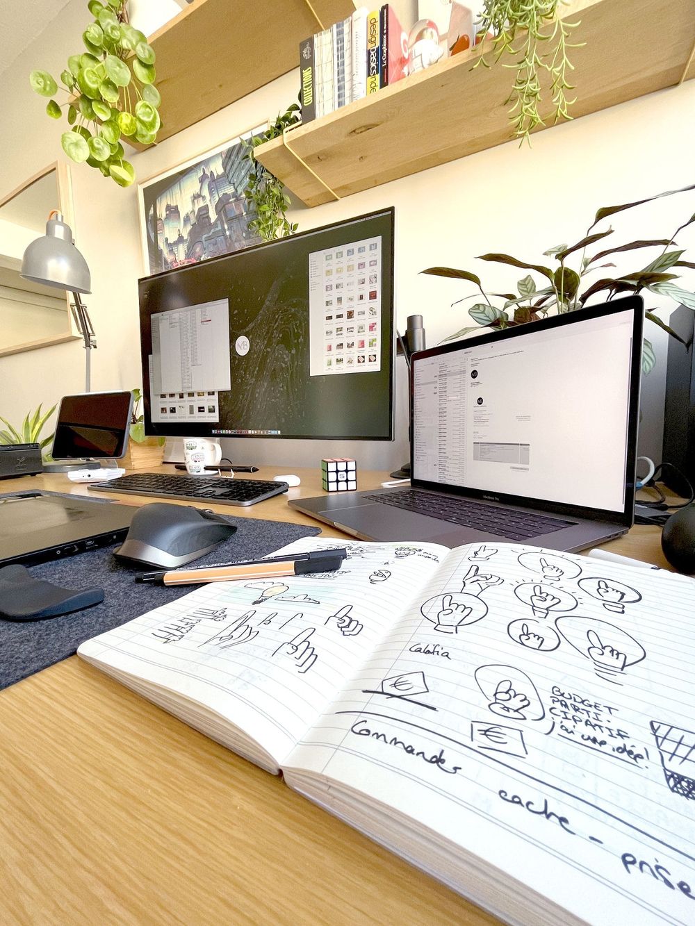 Graphic Designer Working-From-Home Workspace
