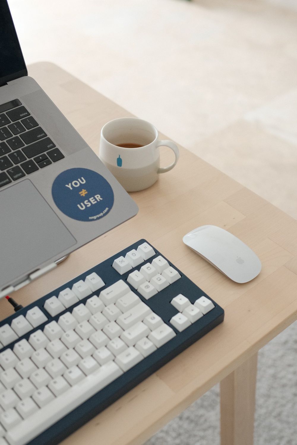 Clean Desk Setup with Mechanical Keyboards