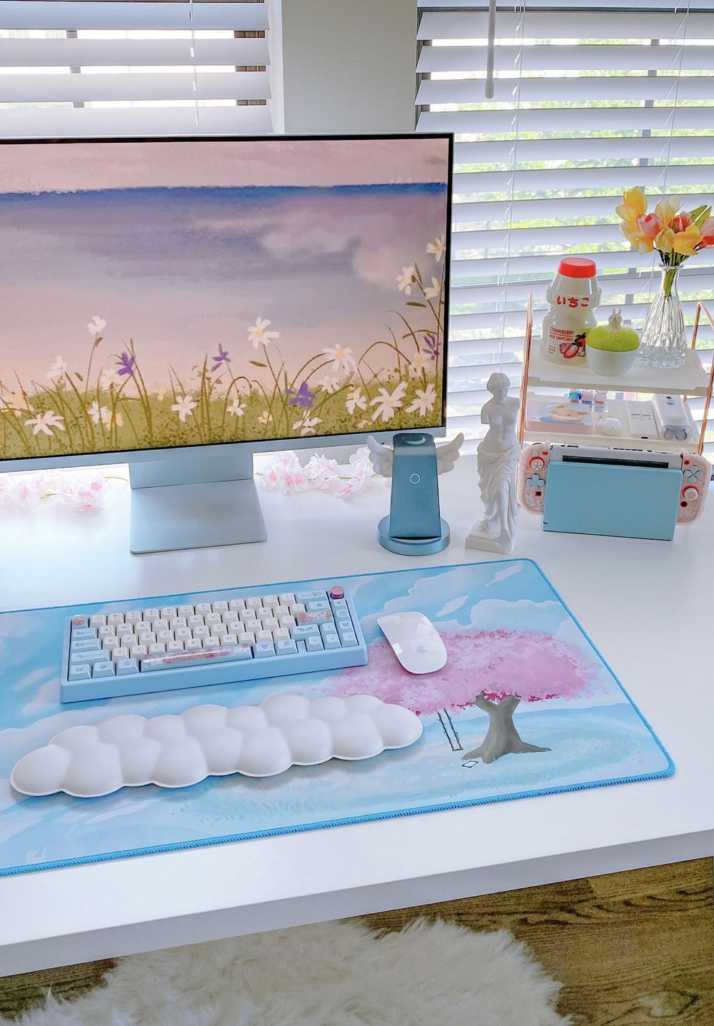 Dreamy Blue Gaming Room