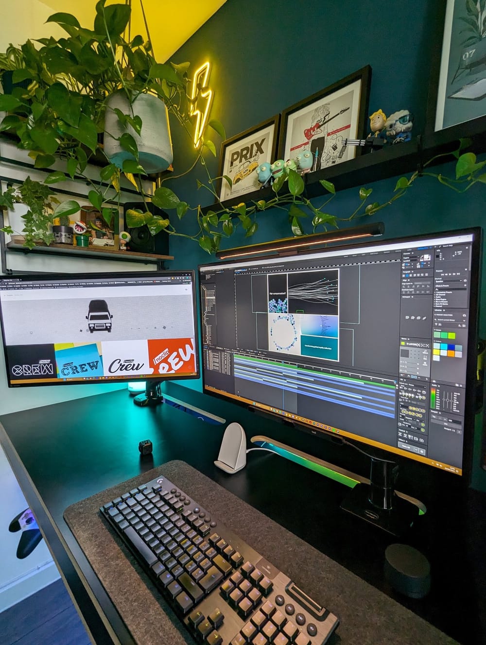 Motion Designer Desk Setup