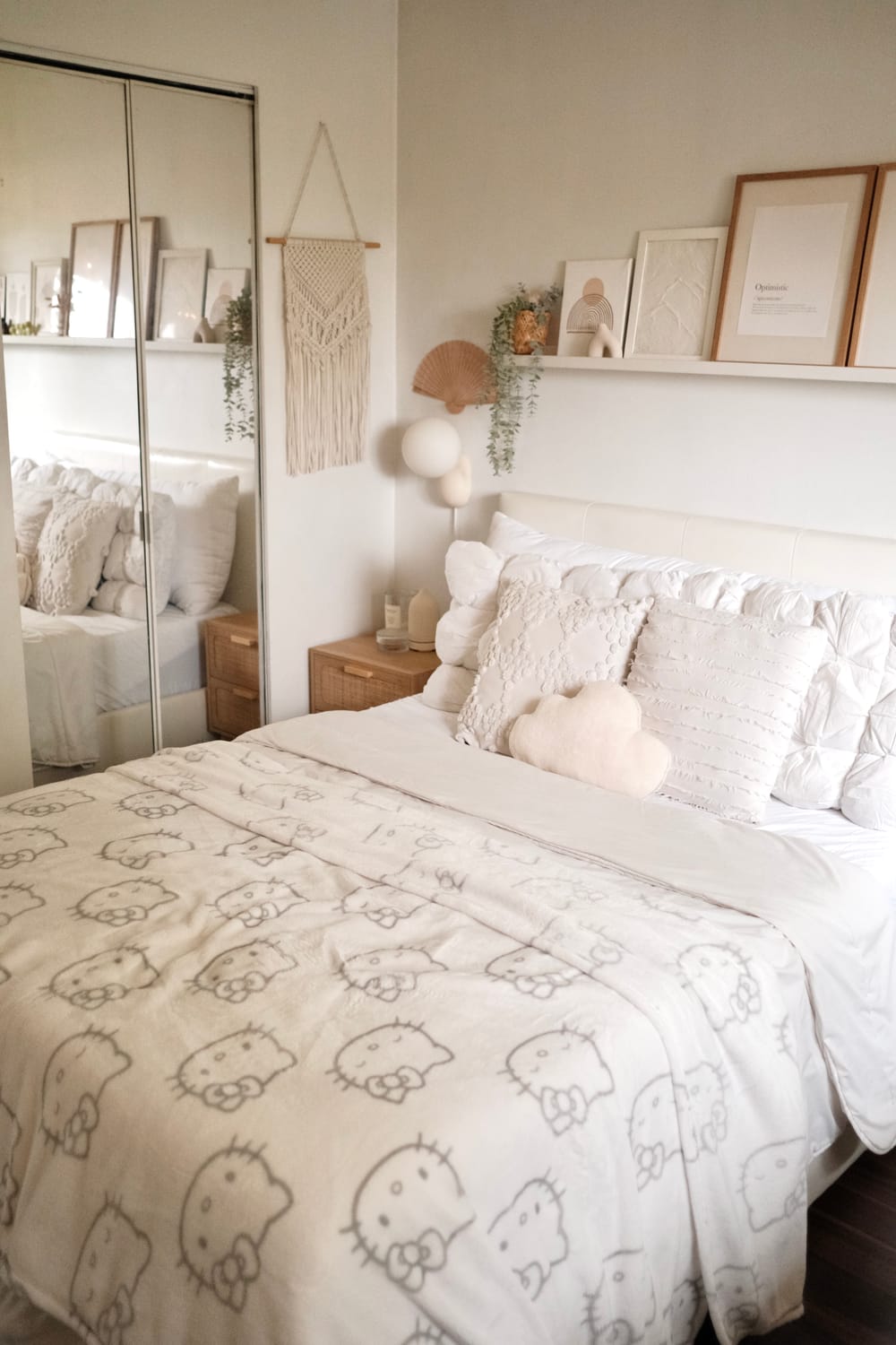 Cosy Bedroom Desk Setup with Plants