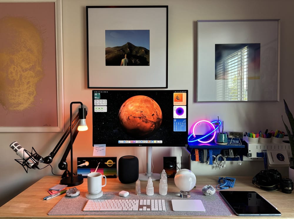 Aesthetic and Functional Desk Setup