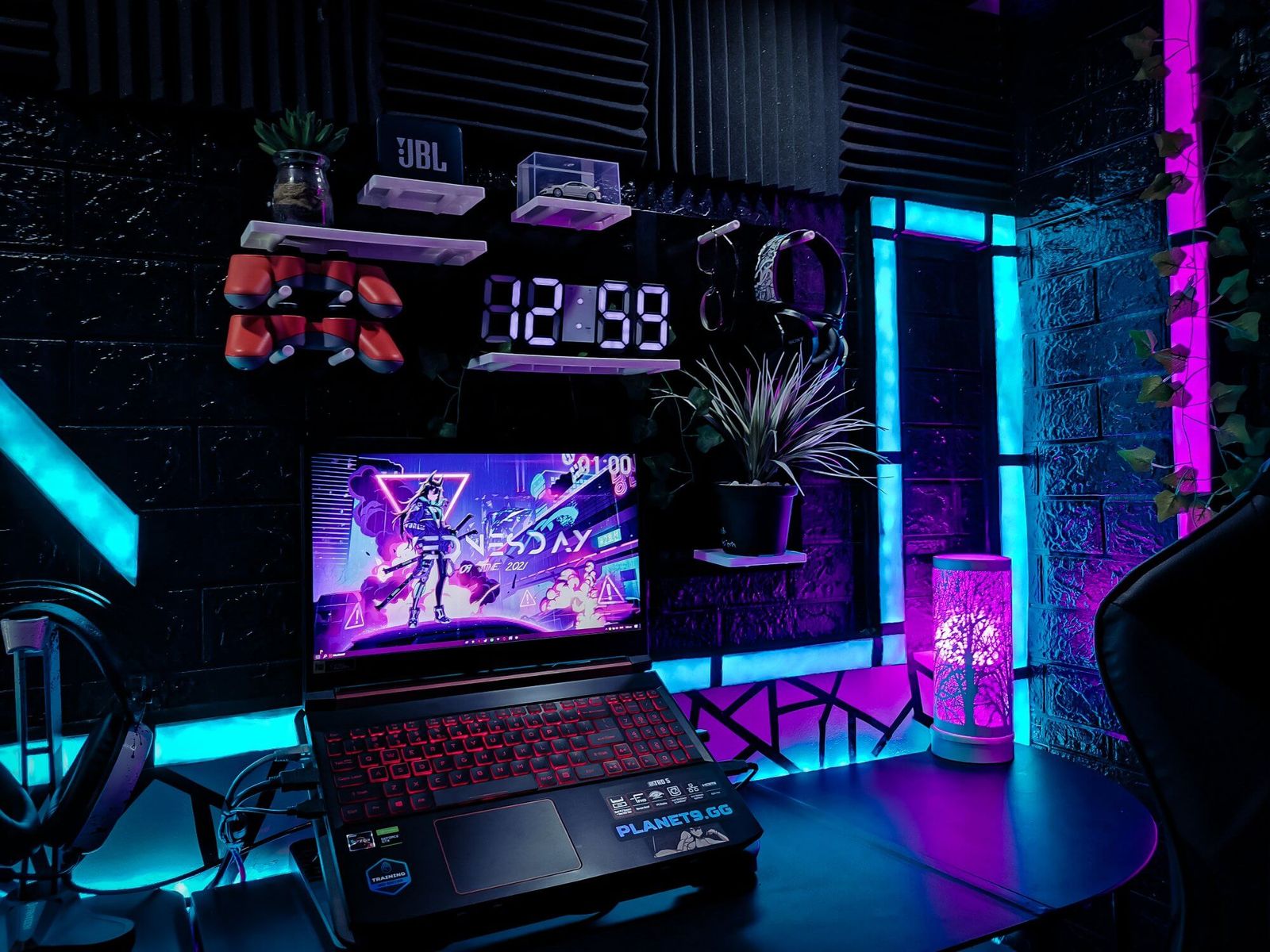Cyberpunk-Inspired RGB Gaming Setup