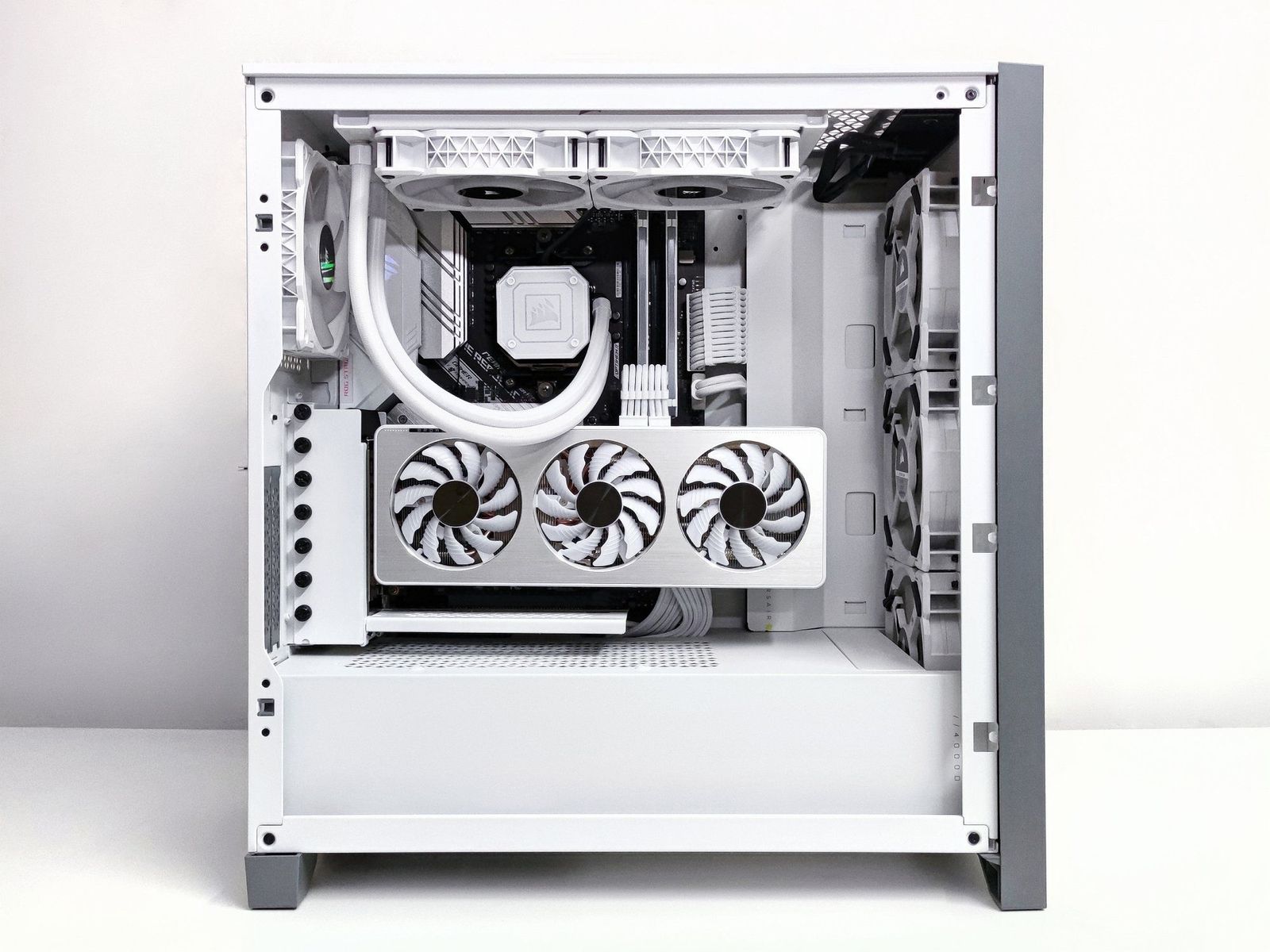 Monochrome Custom PC Desk Setup