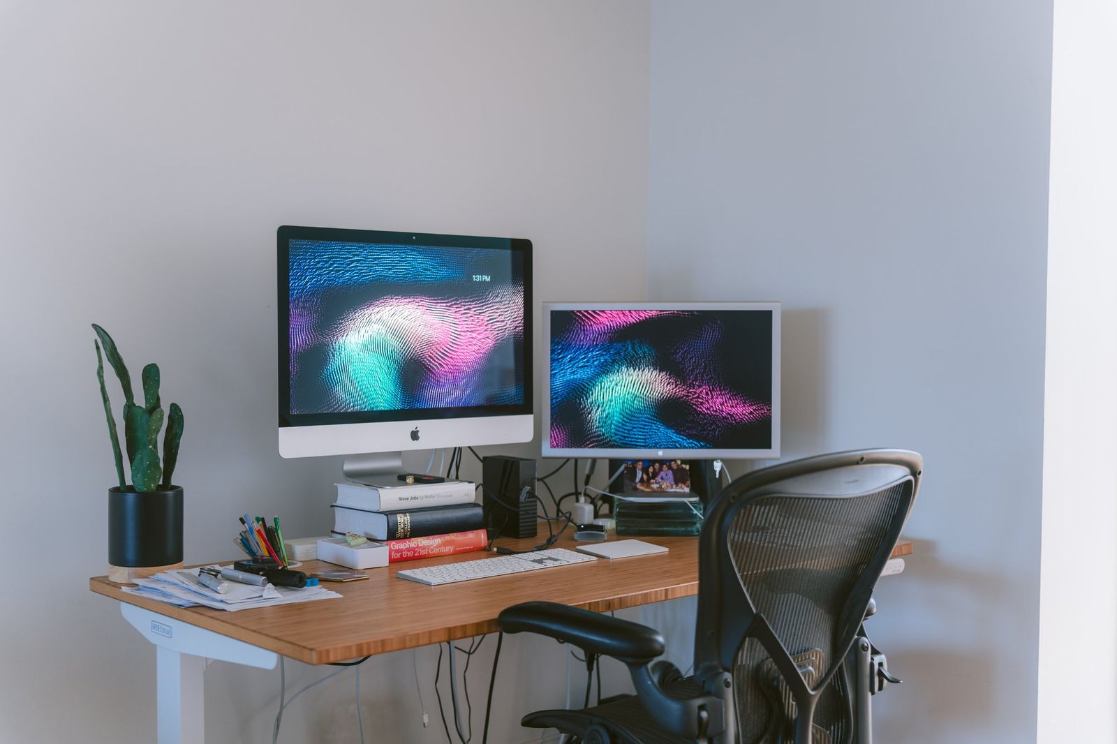 Dual Displays: Creative Director’s Home Office