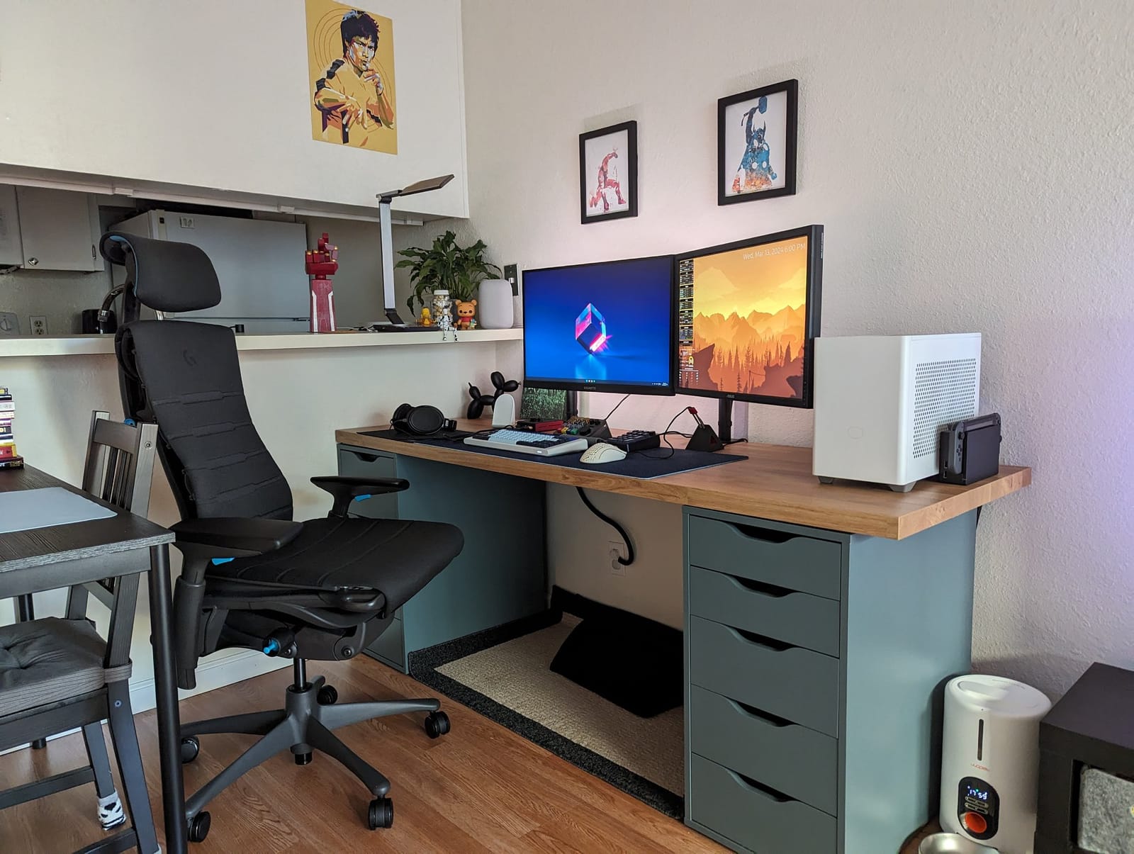 IKEA Desk Setup with an Embody Chair