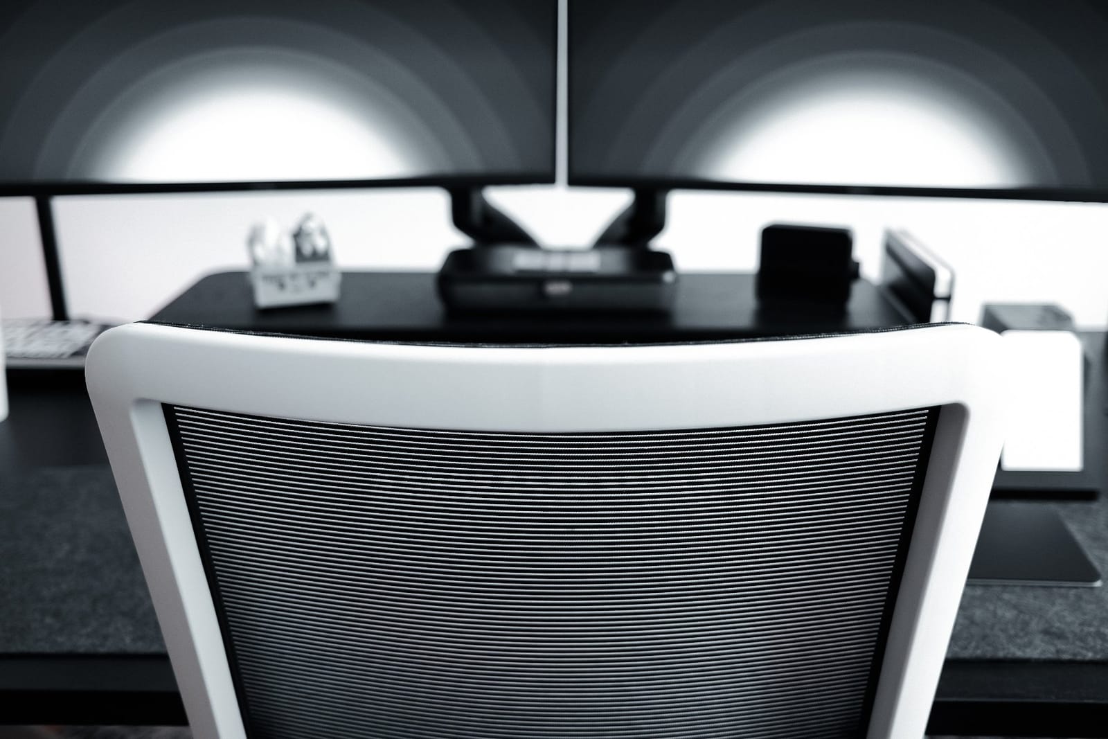 Clean Monochrome Workspace