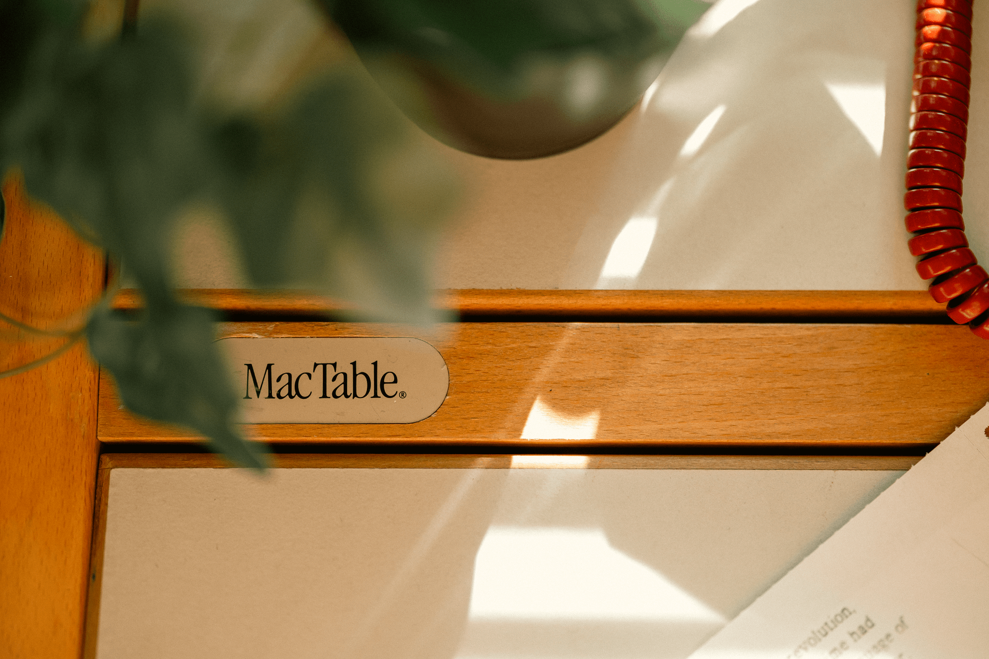 Vintage 1984 Macintosh Desk Setup