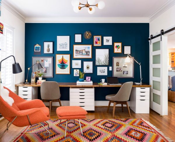 45+ Real Shared Home Office Setups (Both Smart and Stylish)