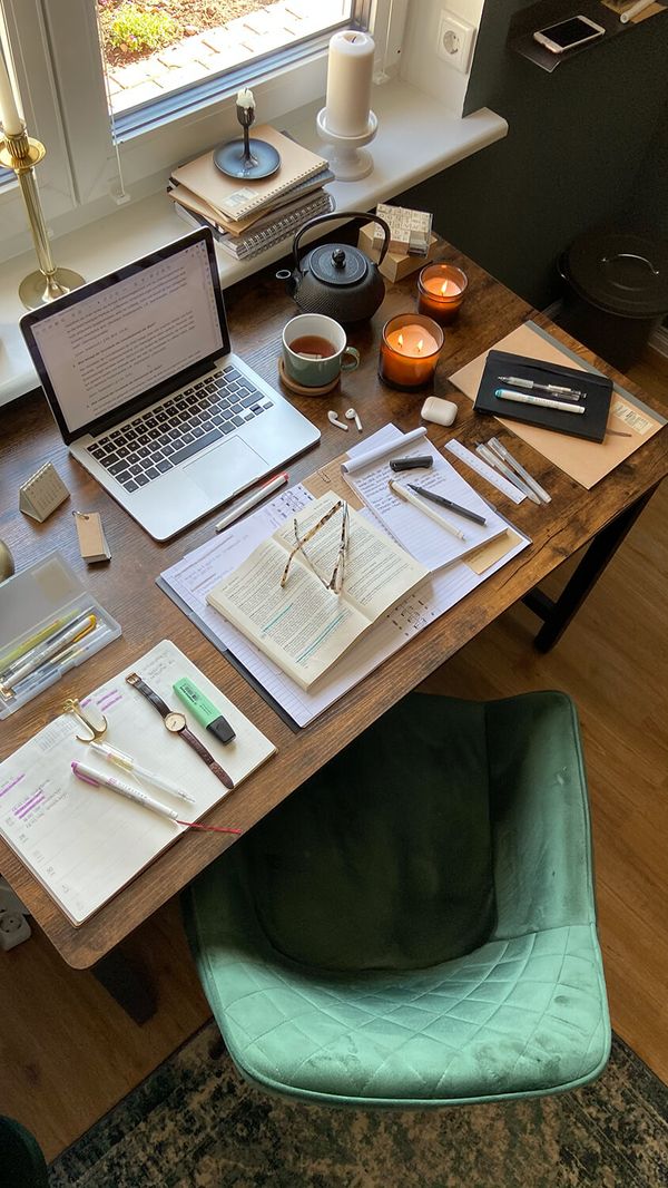 Cosy Studygram Setup by Andotherlawstories