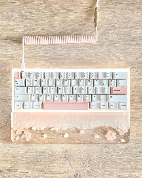 Chic Pink Desk Setup