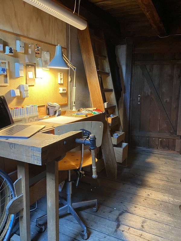 Secret, Cosy Attic Workspace by Zwitzh