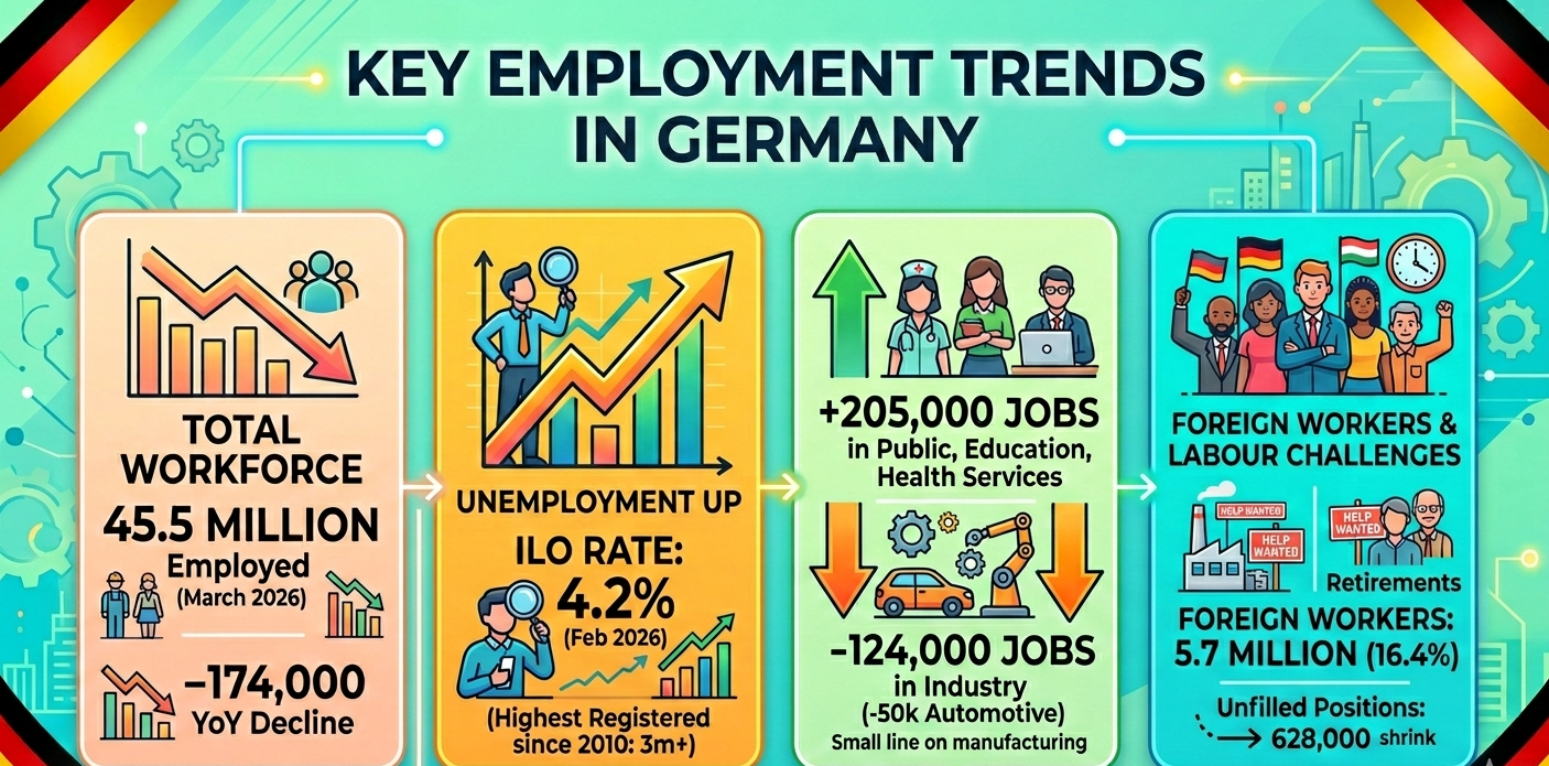 Employment In Germany Statistics 2026: Workforce And Unemployment Data